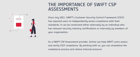 SWIFT CSP: Internal vs. External Assessments